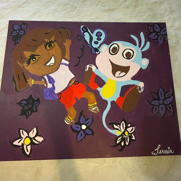 Art | Dora The Explorer Painting | Poshmark